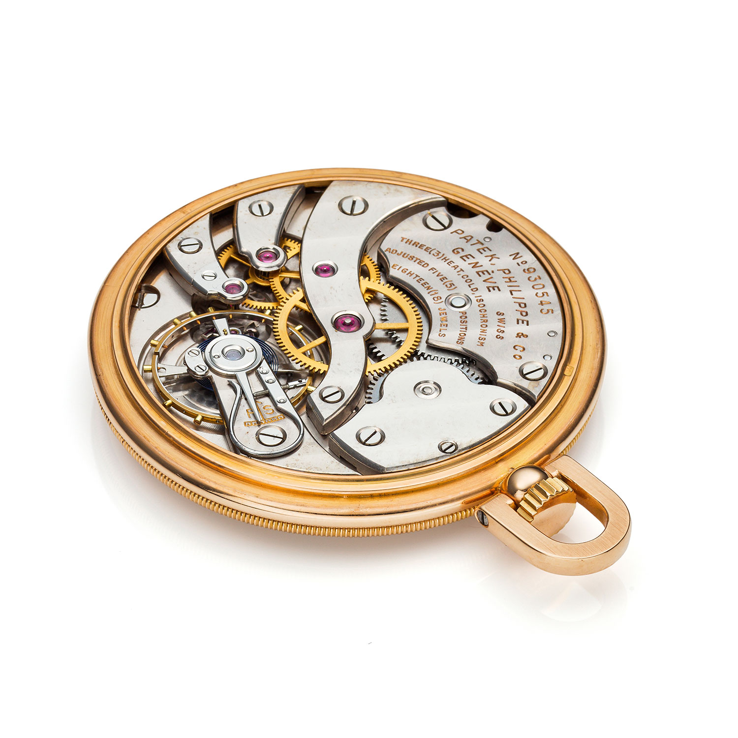 PATEK PHILIPPE ROSE GOLD WORLD TIME POCKET WATCH REF. 605HU ...