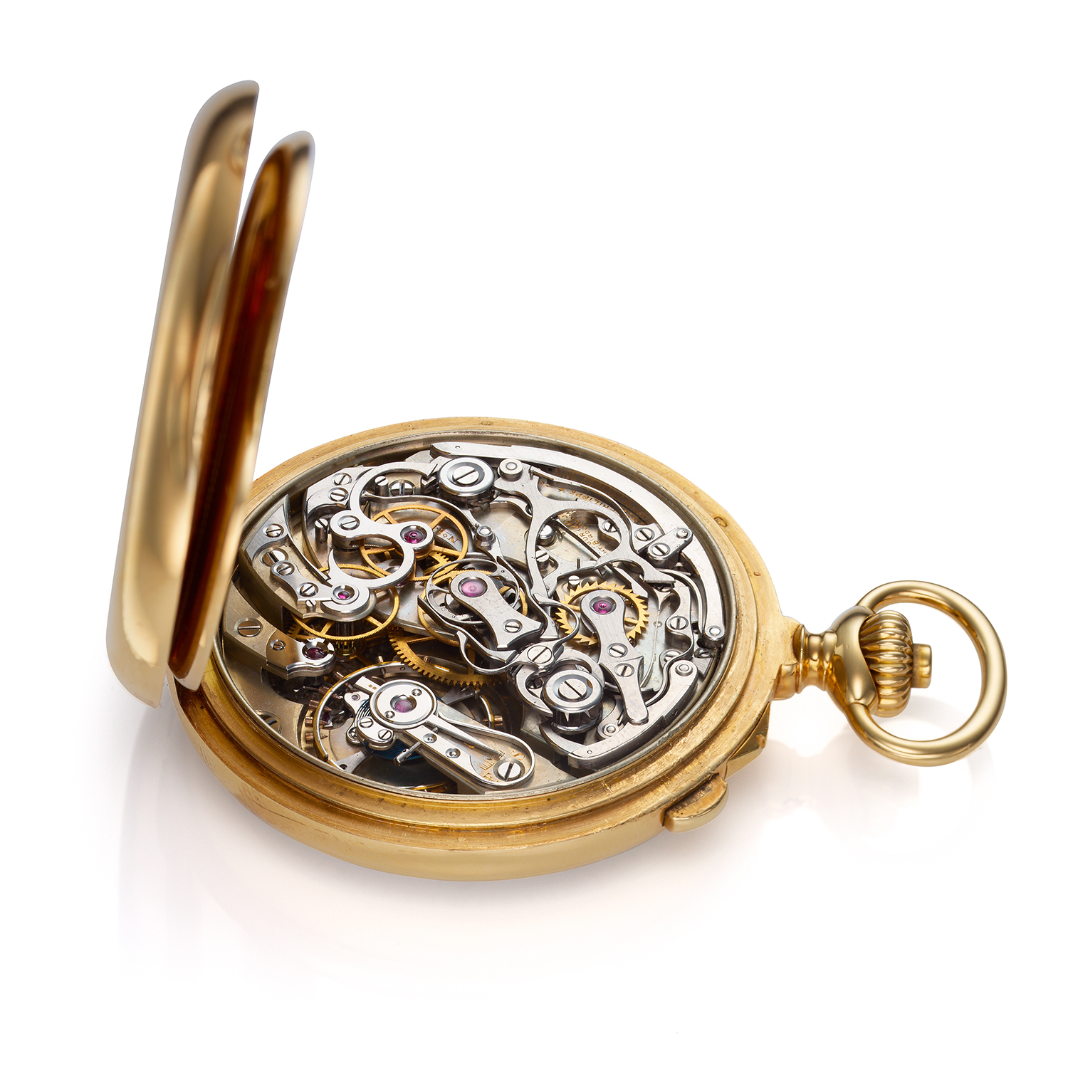 PATEK PHILIPPE SPLIT SECONDS POCKET WATCH WITH GREEK-STYLE ARABIC ...