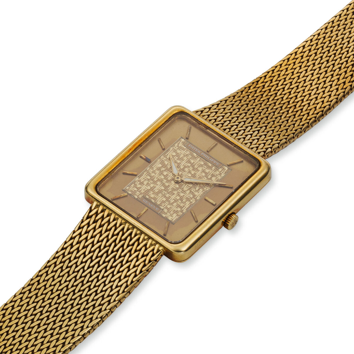 PATEK PHILIPPE GENTS RECTANGULAR BRACELET WATCH REF. 3599/1J ...