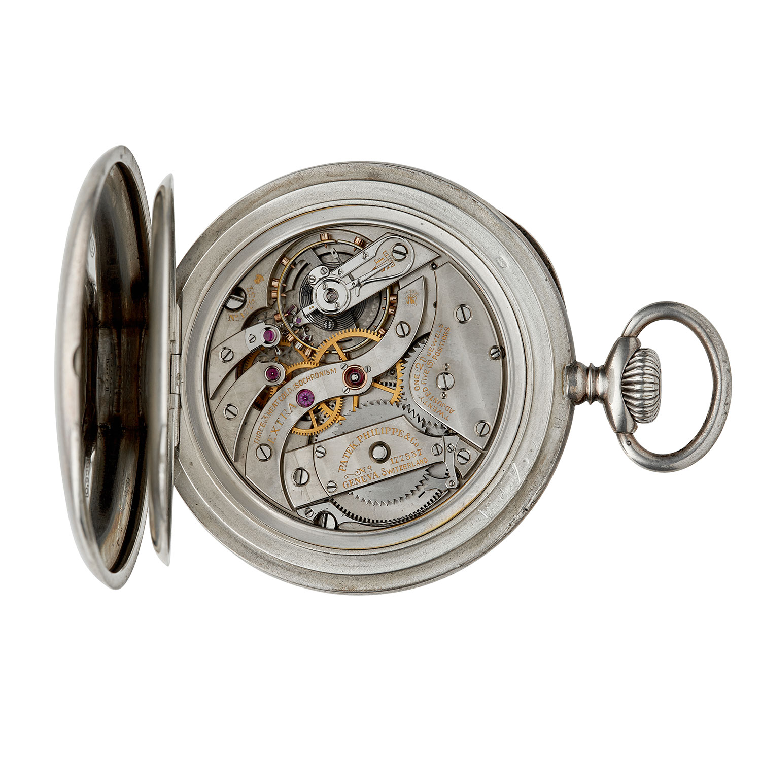 A MASSIVE PATEK PHILIPPE SILVER BASSINE CASE OBSERVATORY CHRONOMETER ...