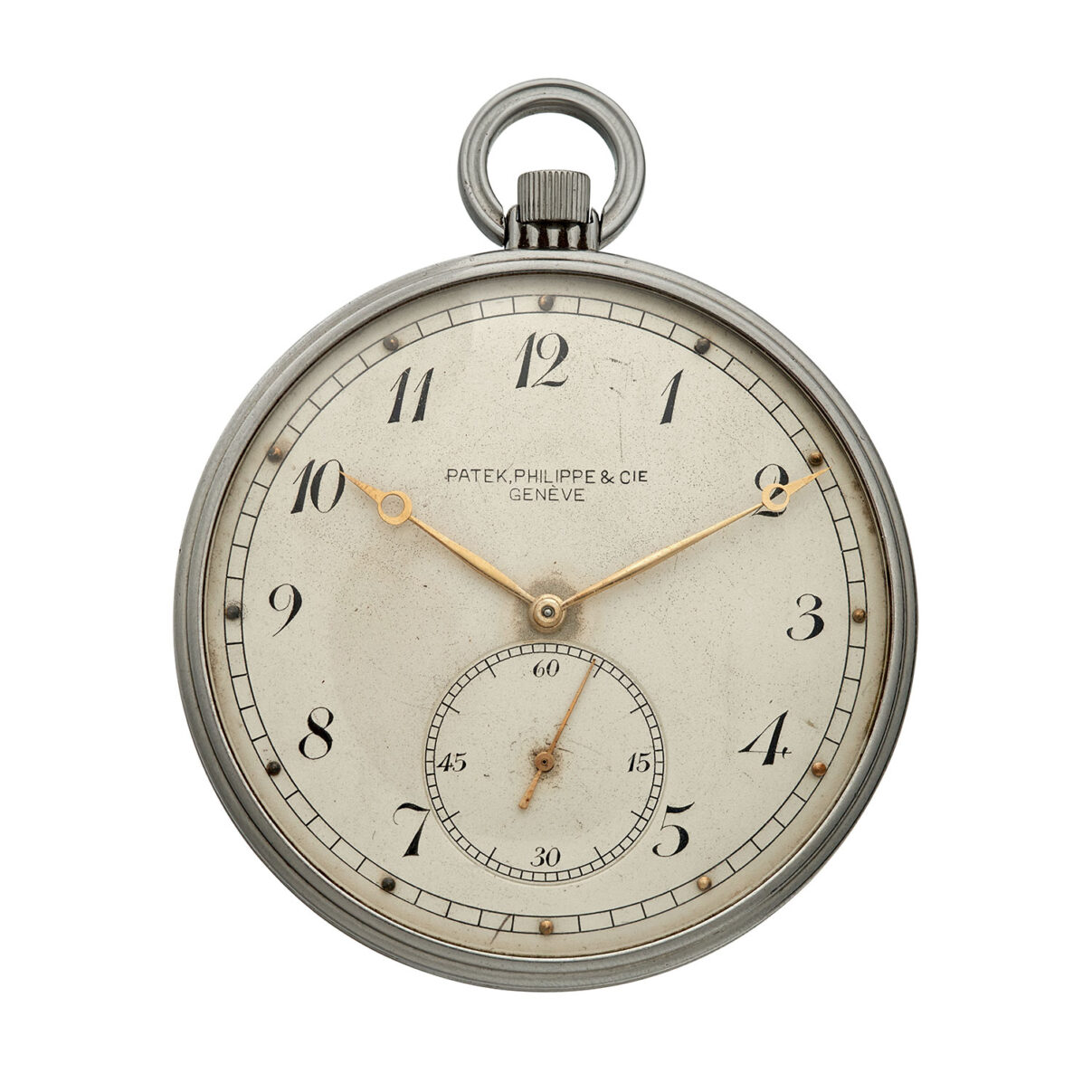 A PATEK PHILIPPE SILVER WATCH WITH BREGUET NUMERALS - Collectability