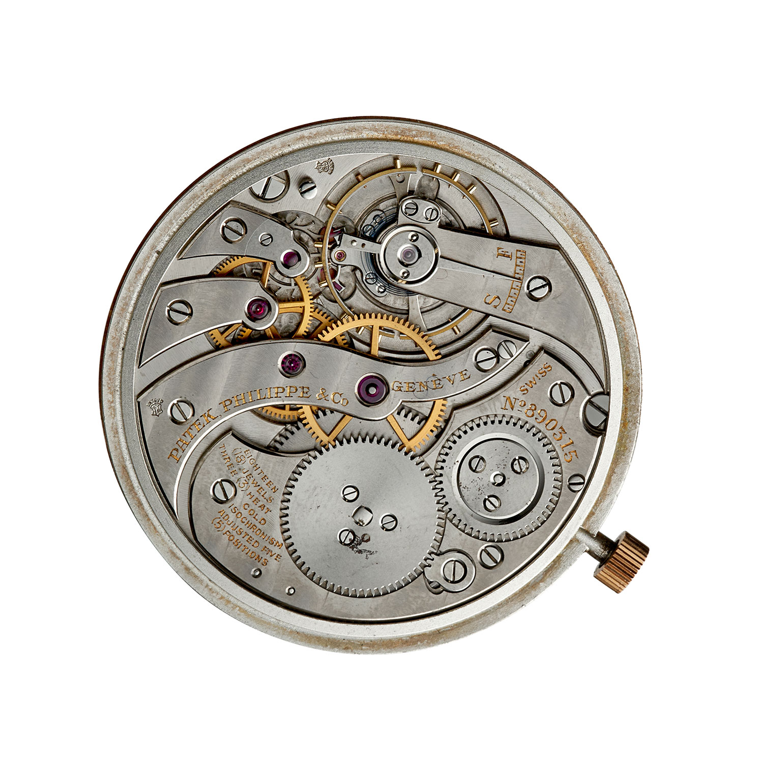 PATEK PHILIPPE ROSE GOLD POCKET WATCH, RETAILED BY CASA WELSCH, LIMA ...
