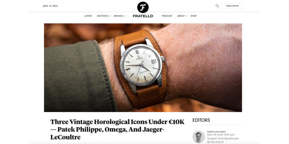 Three Vintage Horological Icons Under €10K — Patek Philippe, Omega, And ...