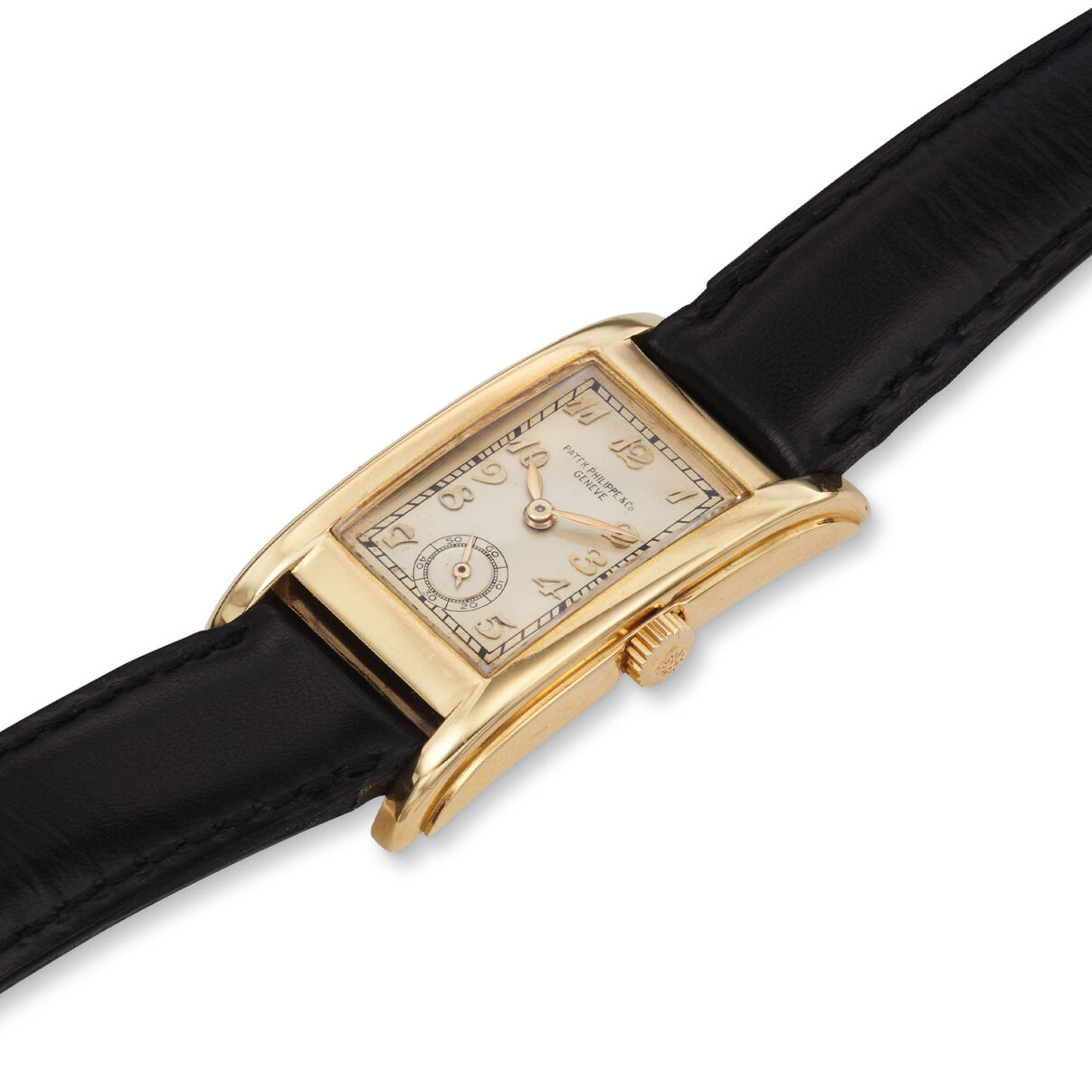 PATEK PHILIPPE YELLOW GOLD TANK WRISTWATCH REF. 492J - Collectability