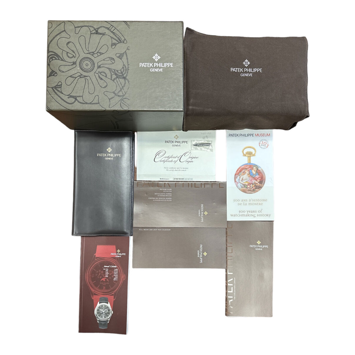 PATEK PHILIPPE WHITE GOLD ANNUAL CALENDAR BRACELET WATCH, REF. 5146/1G ...